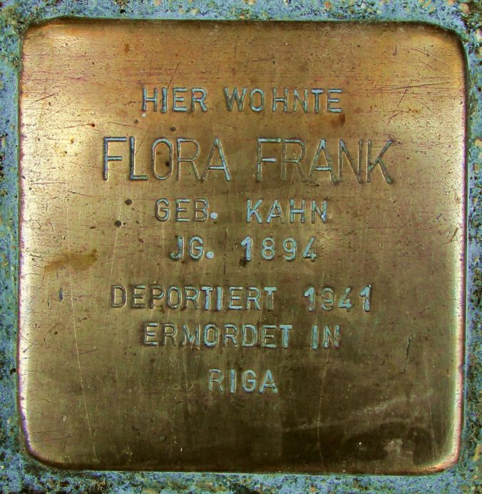 Frank, Flora und Rosa – Stolpersteine Göppingen