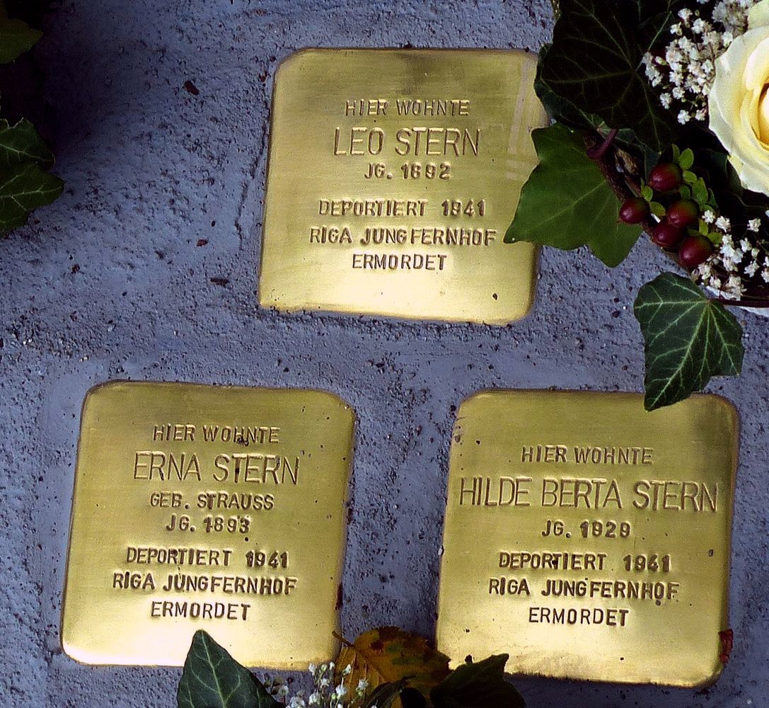 Stern, Erna, Leo und Hilde Berta – Stolpersteine Göppingen